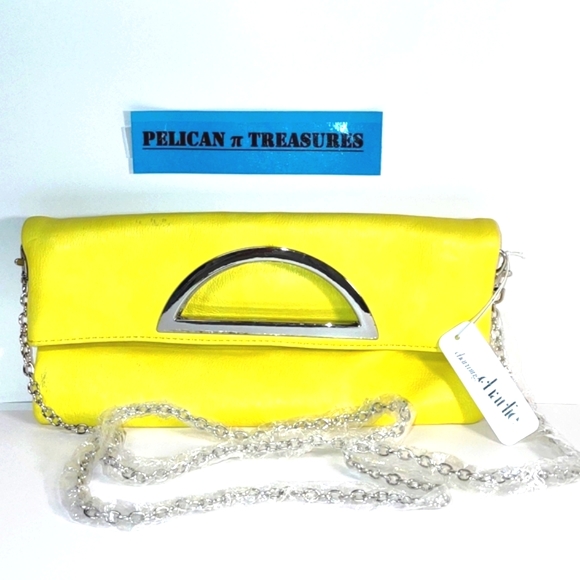 Charming Charlie | Bags | Charming Charlie Yellow Clutch Purse Or ...
